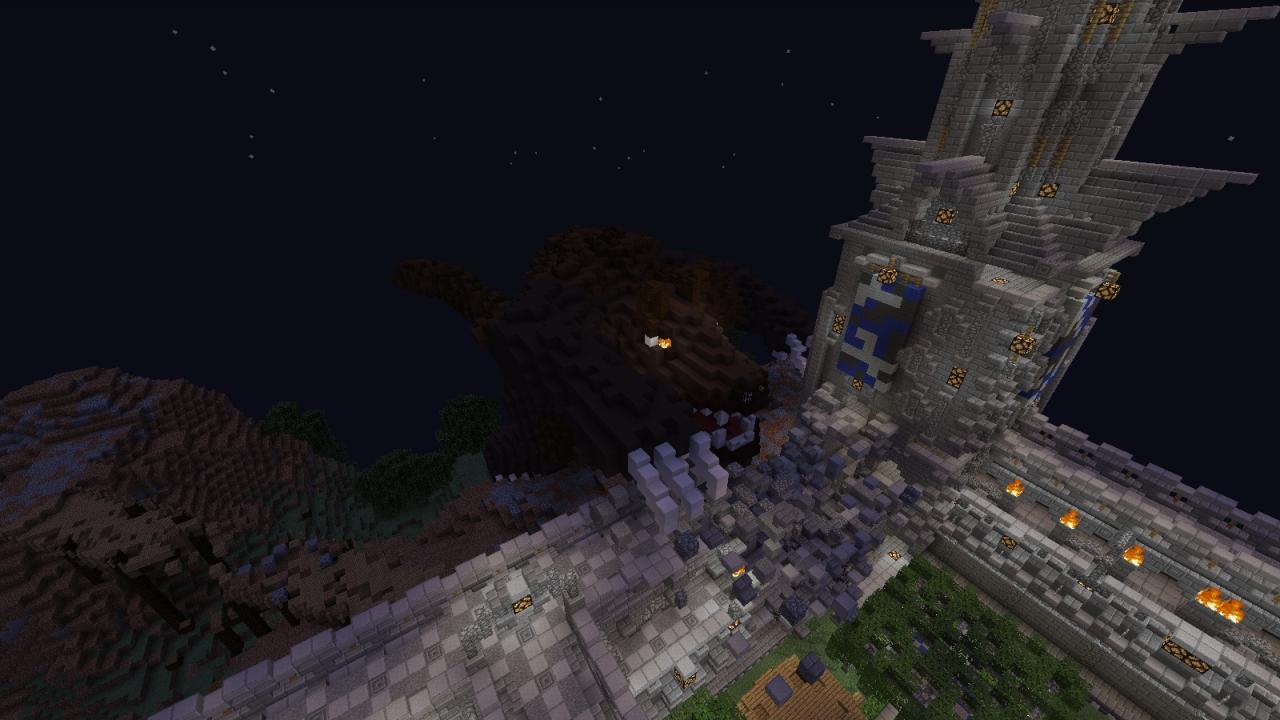 PVP - The Hill Top Castle Minecraft Map