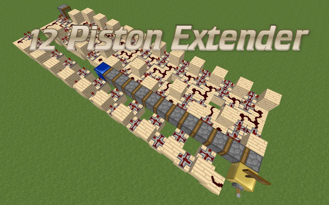 12 Piston Extender Minecraft Map