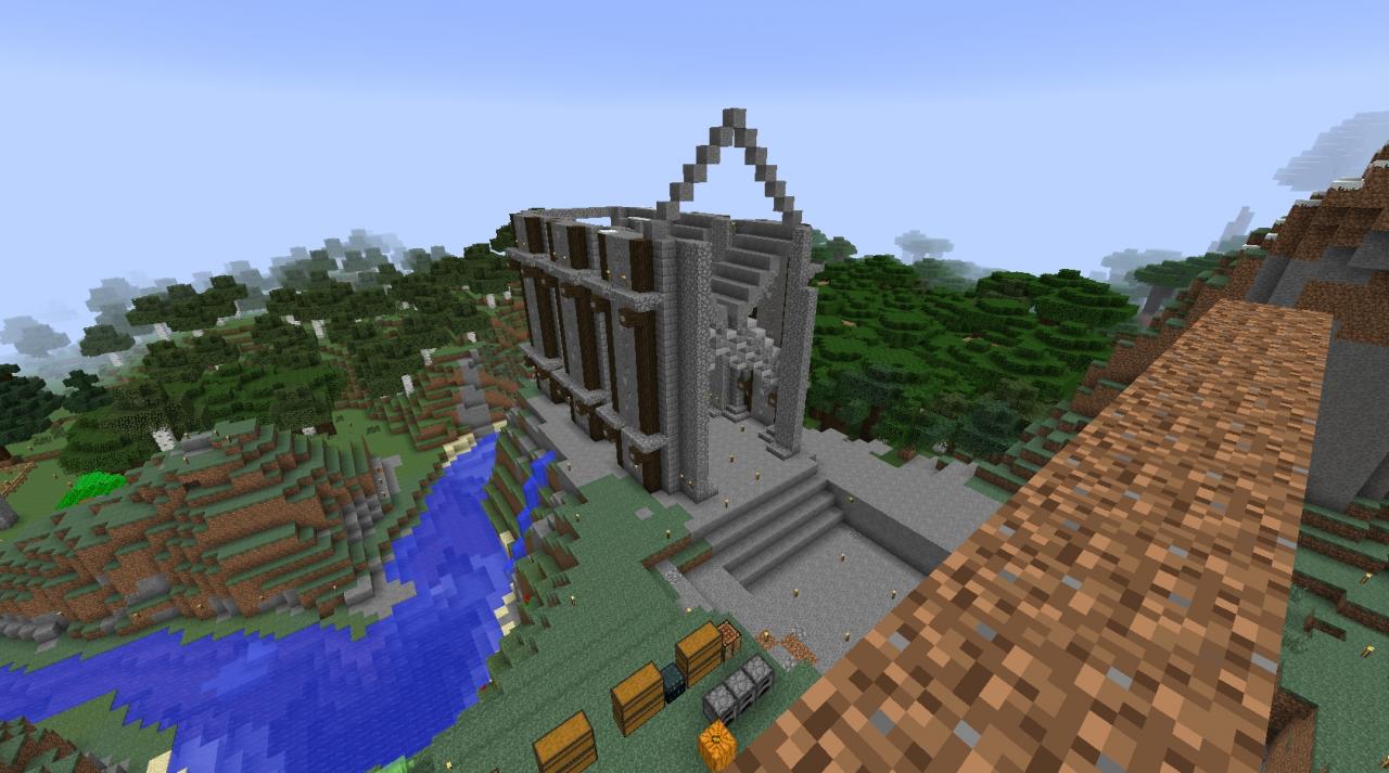 Gothic Castle Build on Hypercraft Minecraft Map