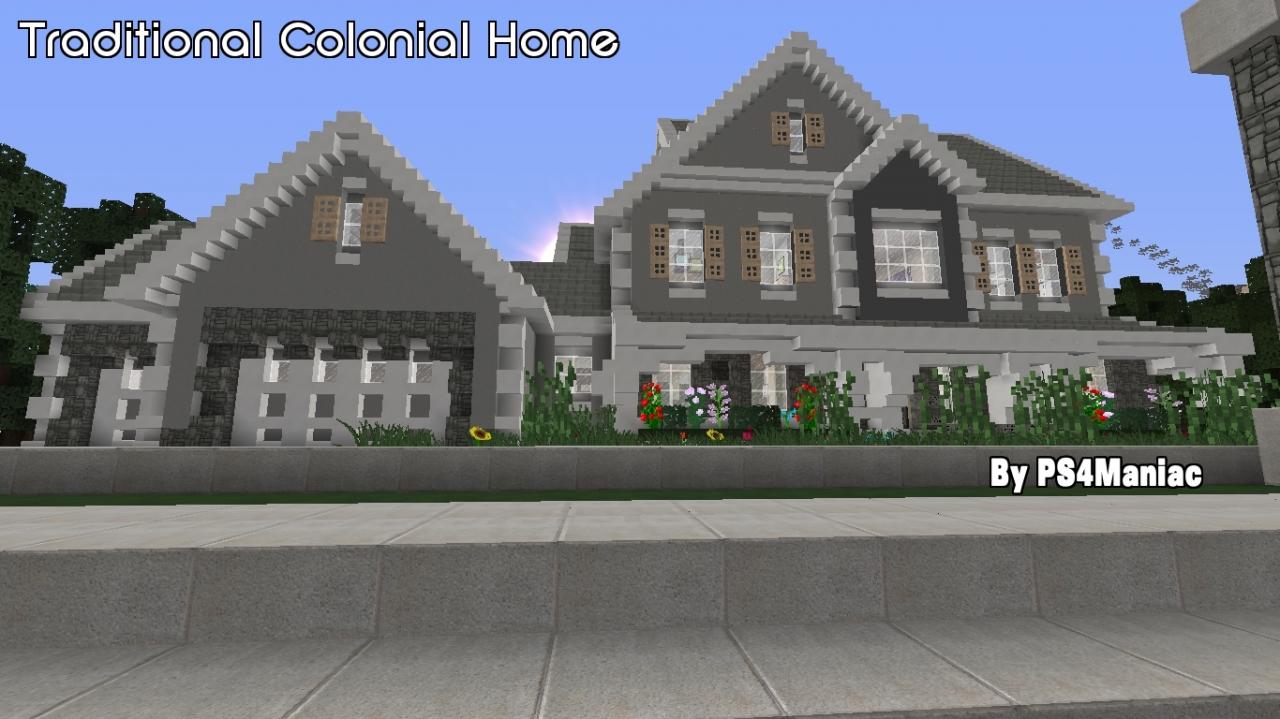 A Traditional Colonial Style Home [WoK] Minecraft Map