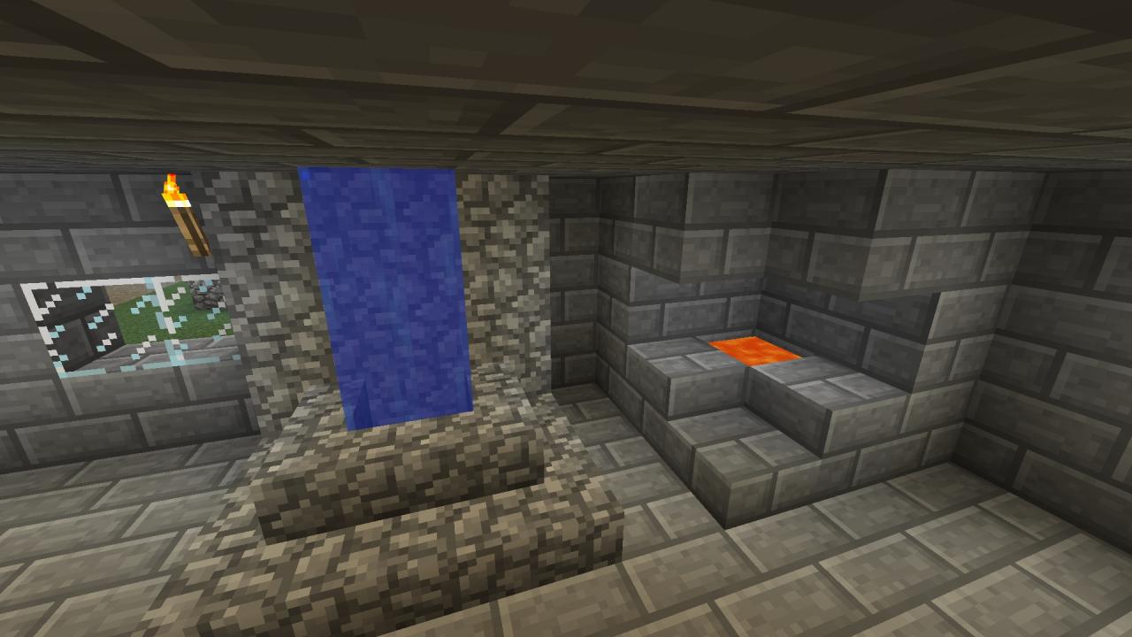 Underground mine village Minecraft Map