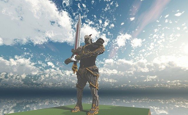 Knight sculpture Minecraft Map