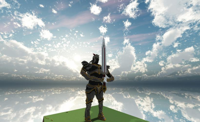 Knight sculpture Minecraft Map