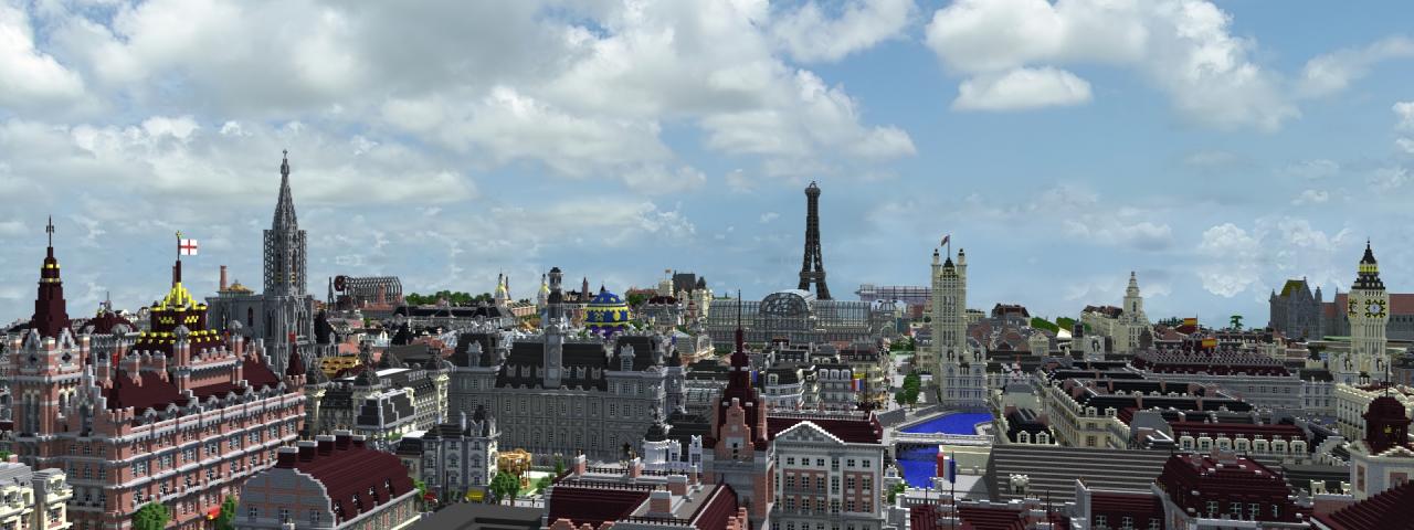 XIXth Century City Map Minecraft Map