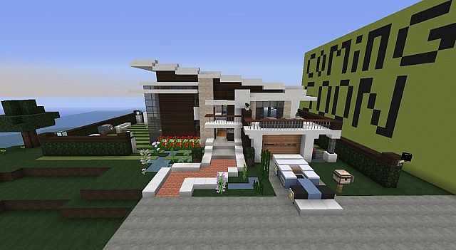 Modern Sea Side House Minecraft Map