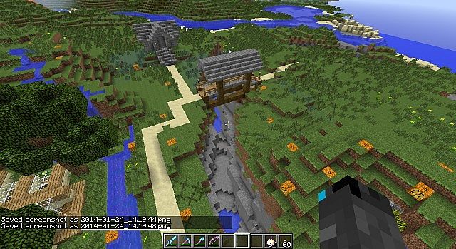 Really neat survival LAN/Multiplayer town Minecraft Map