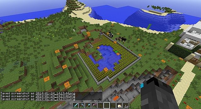 Really neat survival LAN/Multiplayer town Minecraft Map