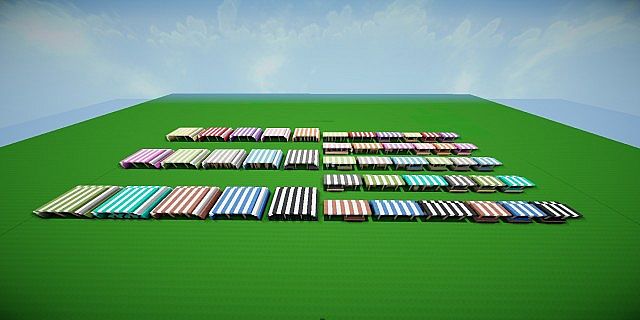 Modern Eco Village | Market Stands Minecraft Map