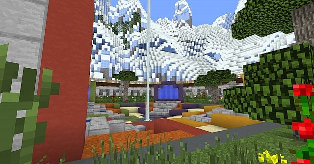 Nordic Crevice - A quaint hub build Minecraft Map