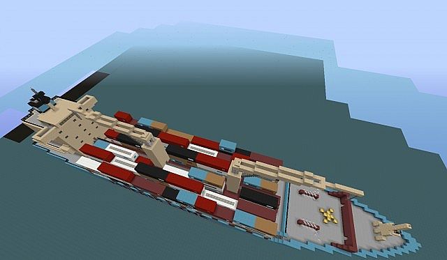 Alexander Maersk 1:1 Container Ship Minecraft Map