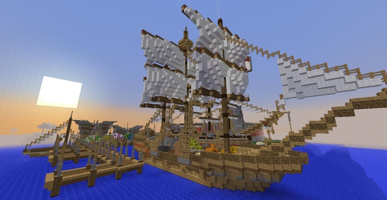 The Castle of Ravenport + Docks Minecraft Map