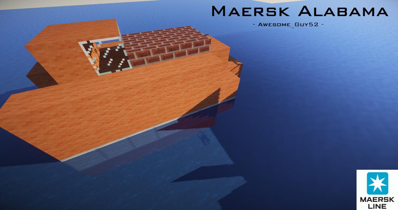 Maersk Alabama Cargo Ship 1:1 [Captain Philips] Minecraft Map