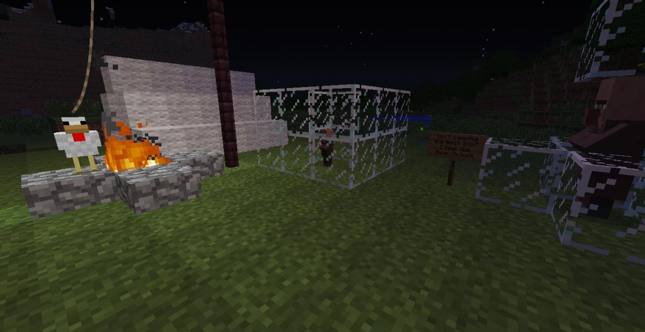 Back yard Camping Minecraft Map