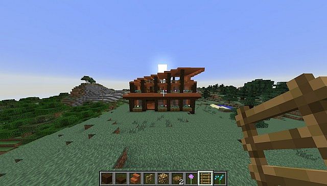 Wooden Hillside House Minecraft Map