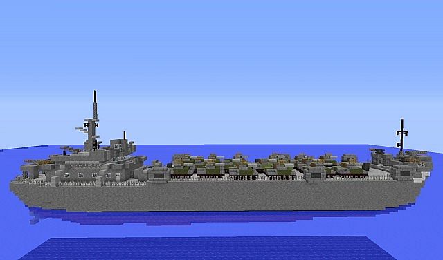 USS Armstrong County LST-57 Minecraft Map