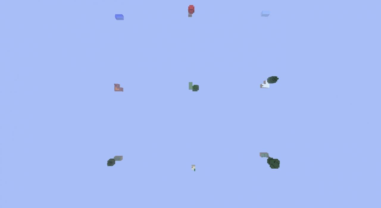 sky block biomes Minecraft Map