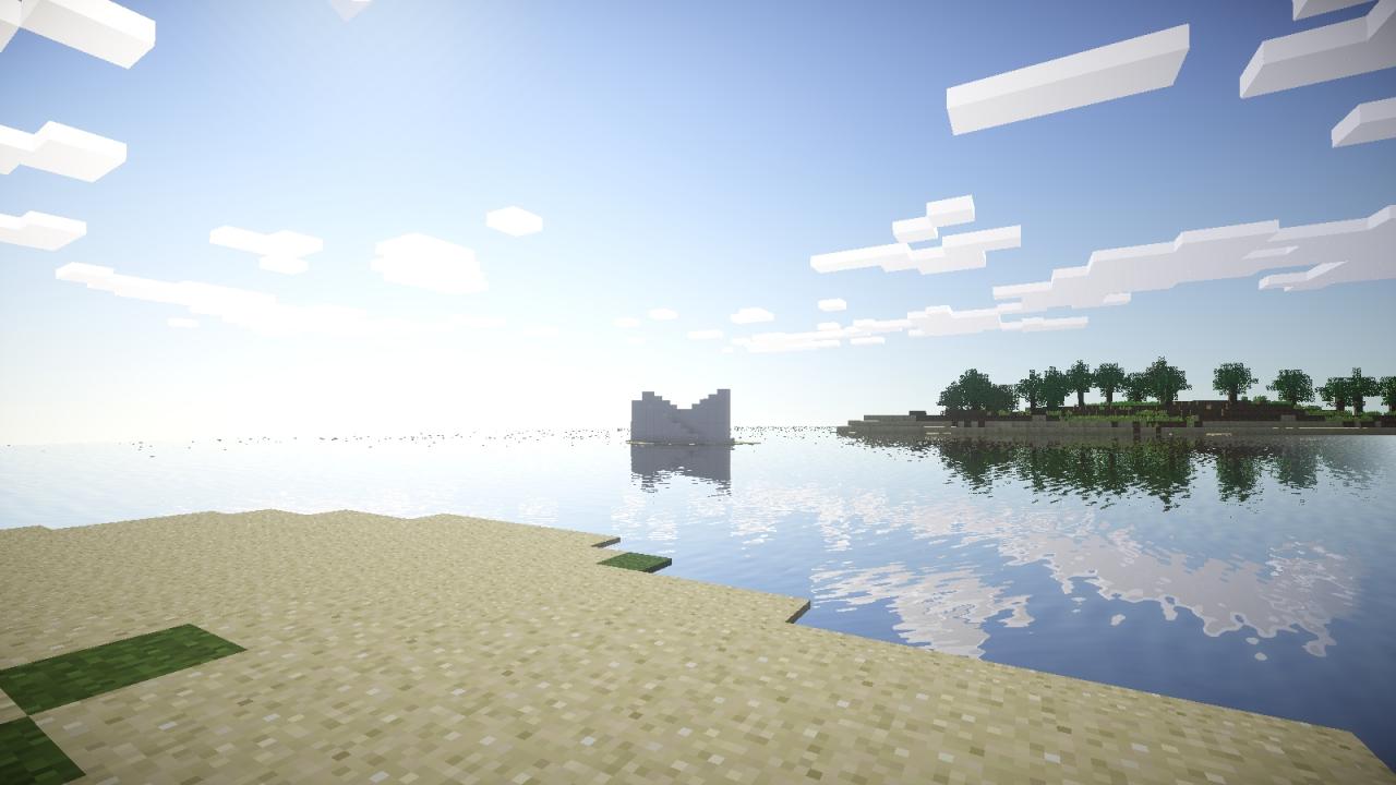 Crescent Island [Terraformed] (Houses Included) Minecraft Map