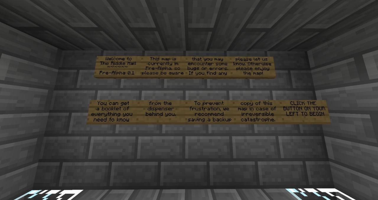 The Riddle Hall Minecraft Map