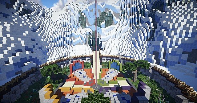 Nordic Crevice - A quaint hub build Minecraft Map