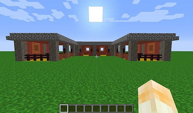 Open Air Horse Barn Minecraft Map
