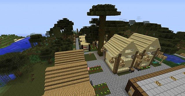 Small City in the forest Minecraft Map
