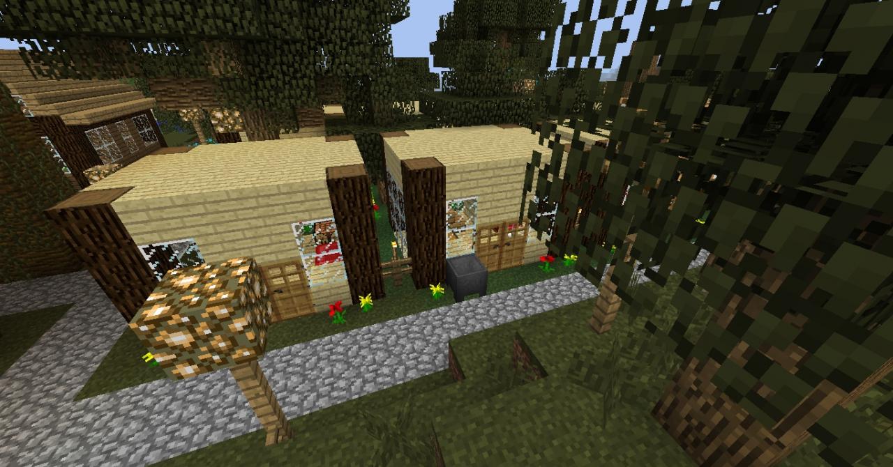 Small City in the forest Minecraft Map