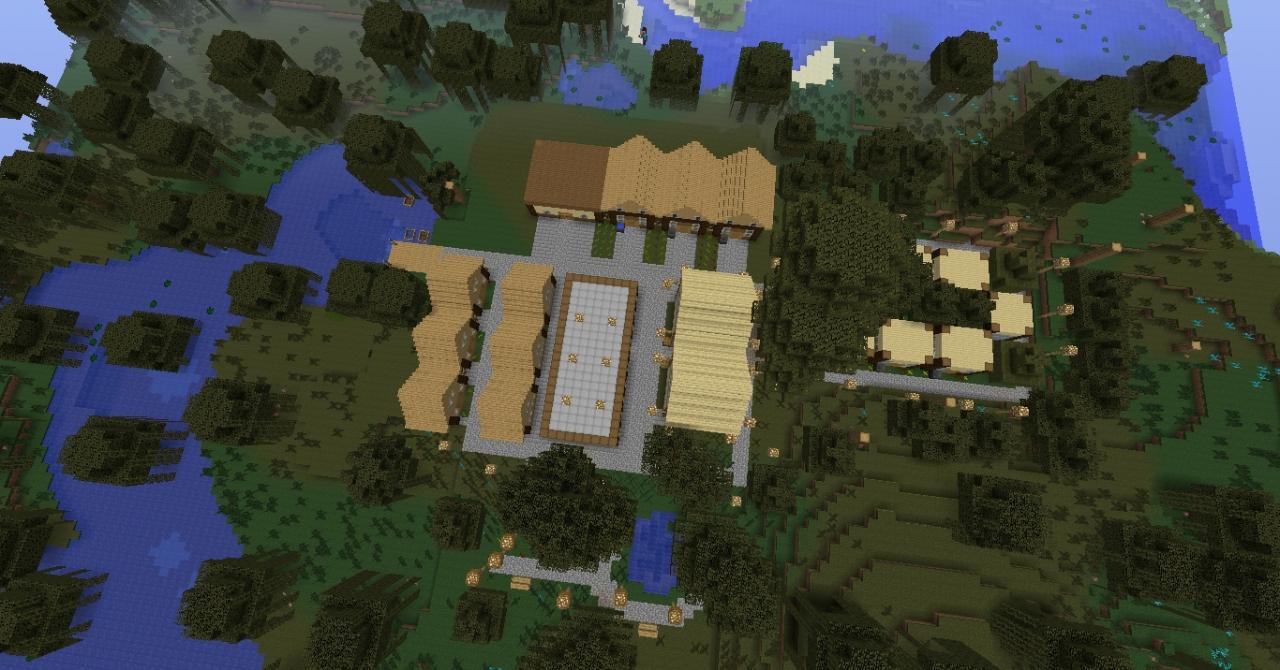 Small City in the forest Minecraft Map