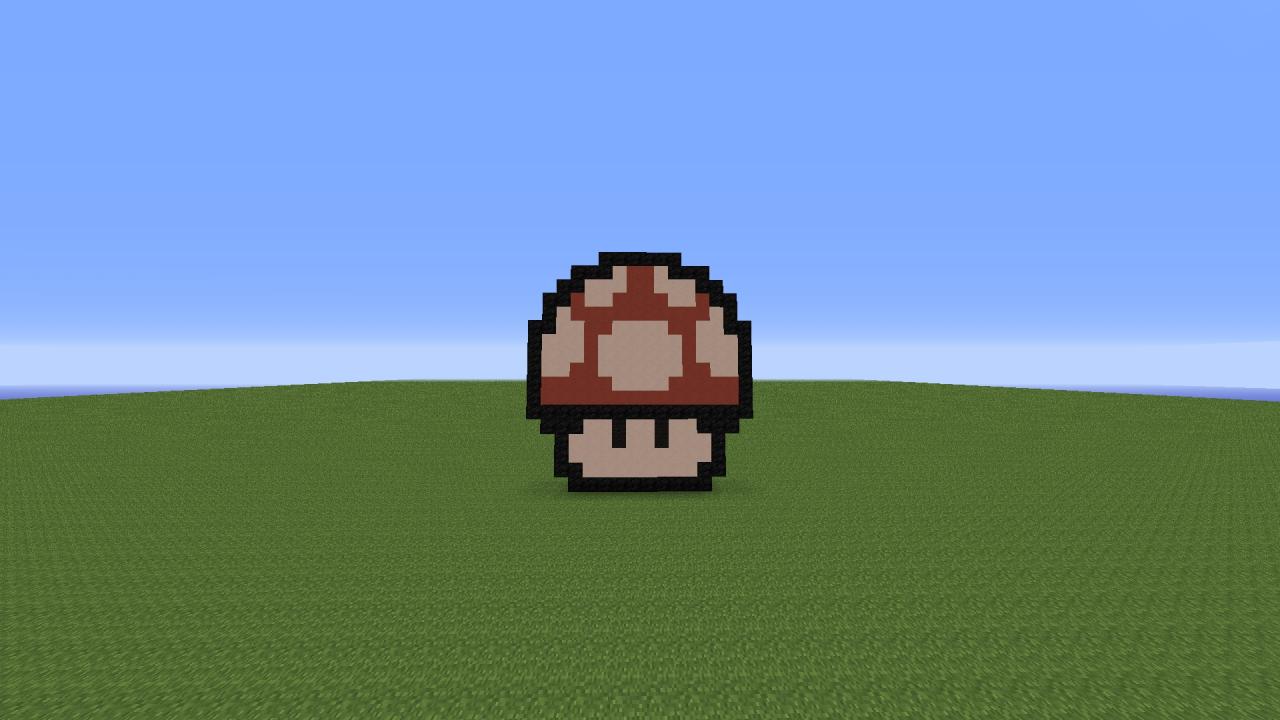 Mario 16-bit Mushroom Minecraft Map