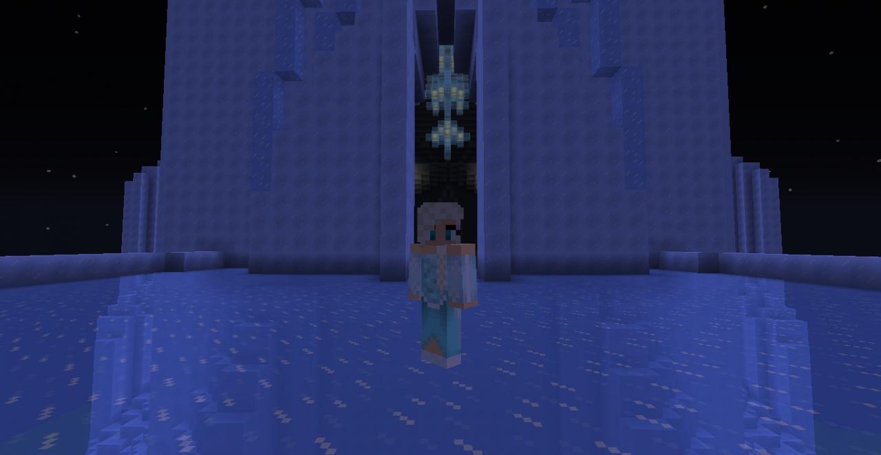 Frozen Elsa's Palace Minecraft Map