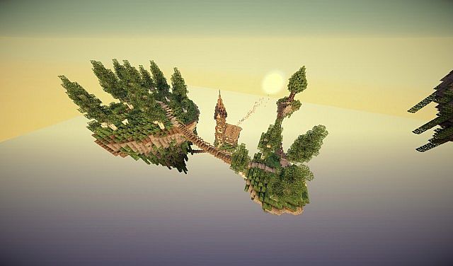 Aestas the skylands [11 floating islands 30 custom trees] Minecraft Map