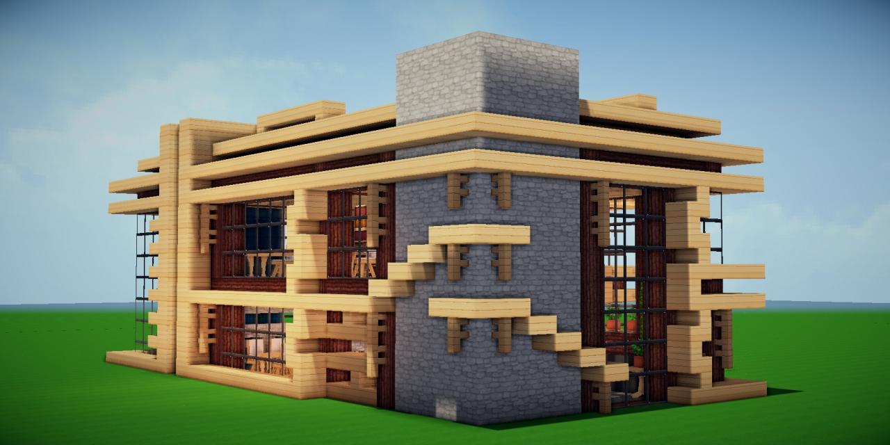 Modern Eco Village | Library 1 Minecraft Map