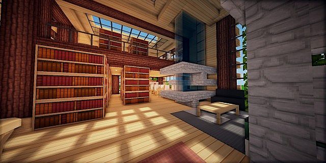 Modern Eco Village | Library 1 Minecraft Map