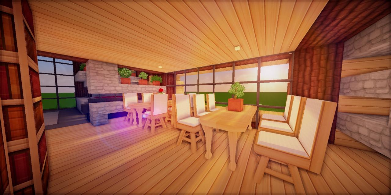 Modern Eco Village | Library 1 Minecraft Map