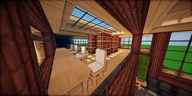 Modern Eco Village | Library 1 Minecraft Map