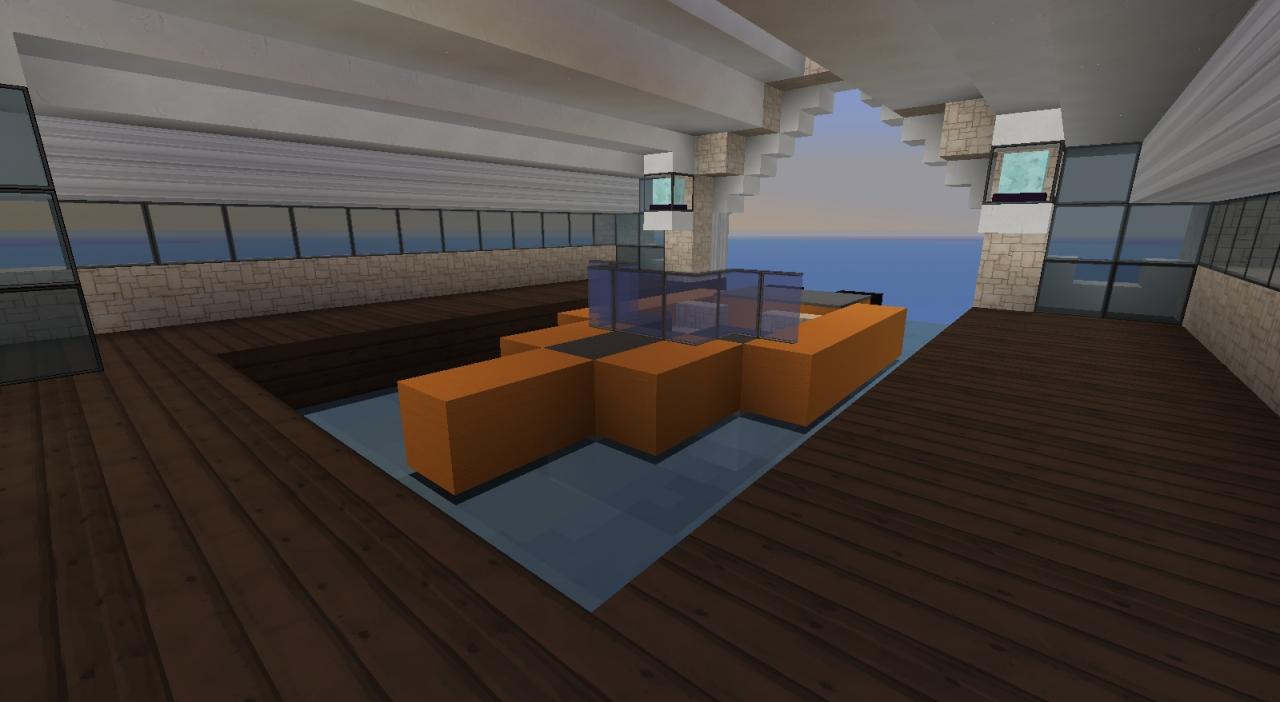 Modern Sea Side House Minecraft Map