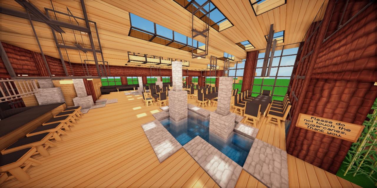 Modern Eco Village | Restaurant 1 Minecraft Map