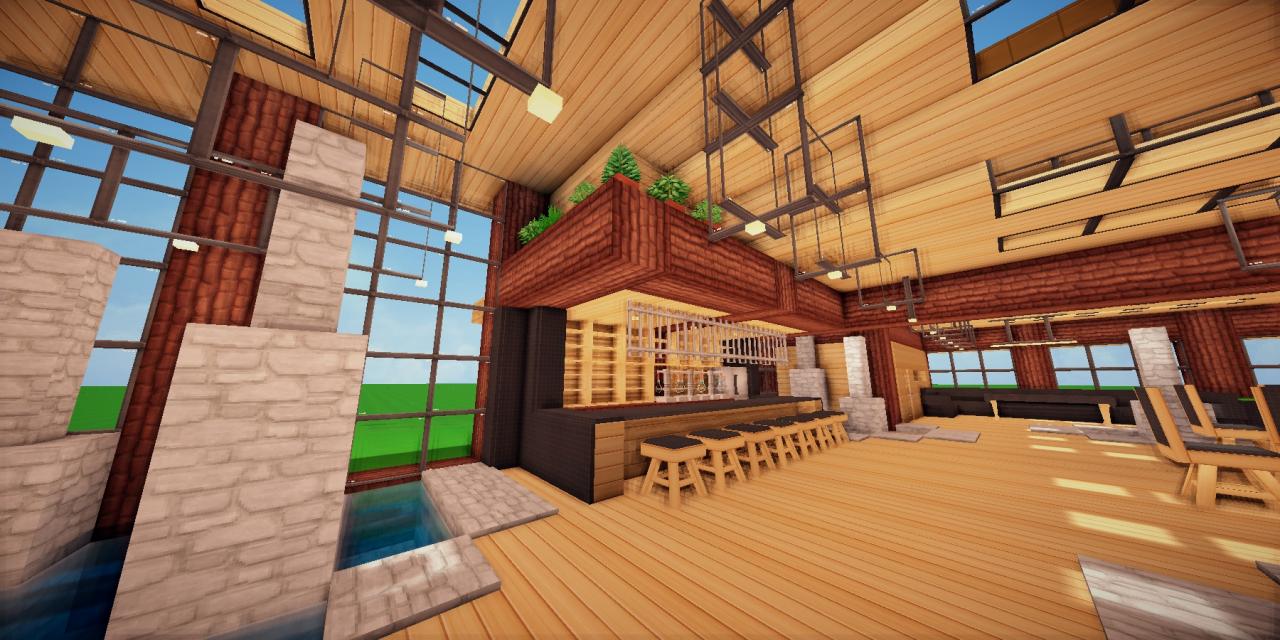 Modern Eco Village | Restaurant 1 Minecraft Map