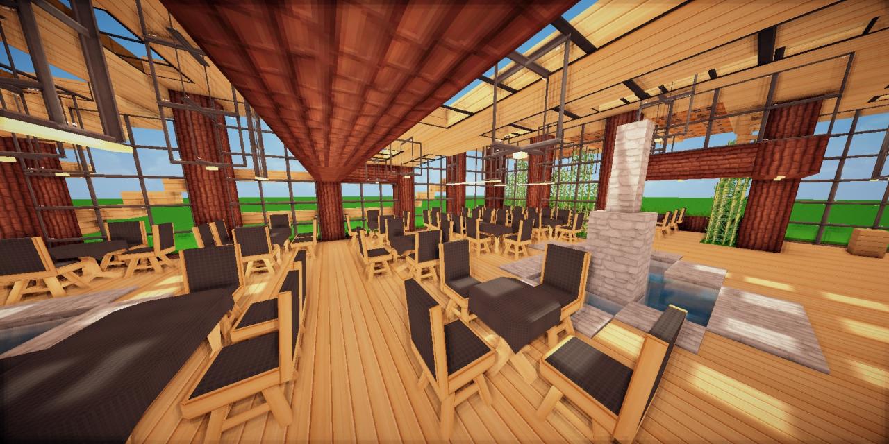 Modern Eco Village | Restaurant 1 Minecraft Map