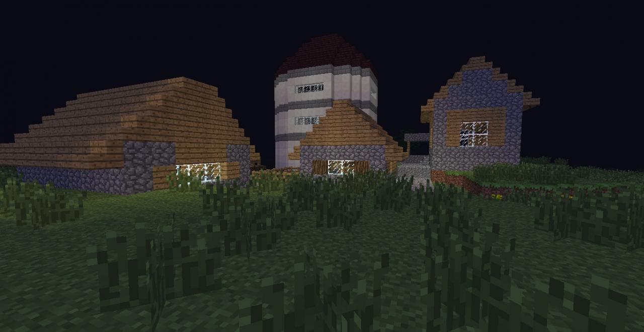 Minecraft Feed The Beast - Village + Thaumcraft Tower Minecraft Map