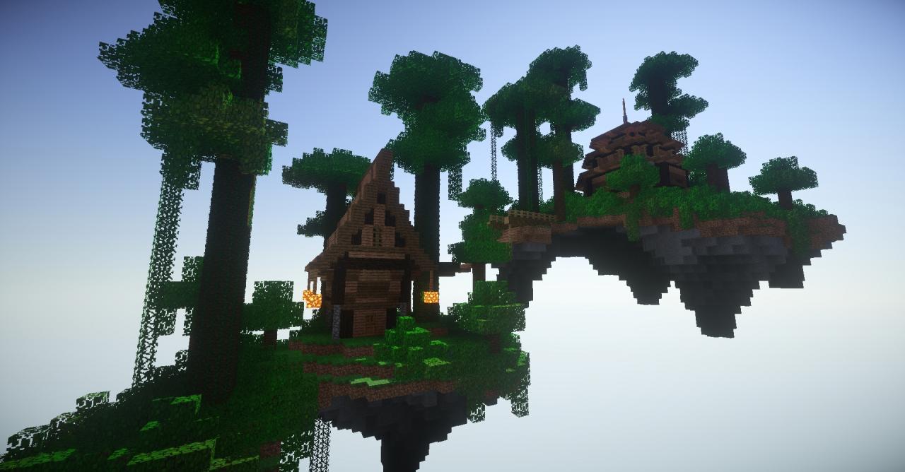 Floating Castle and Islands Minecraft Map