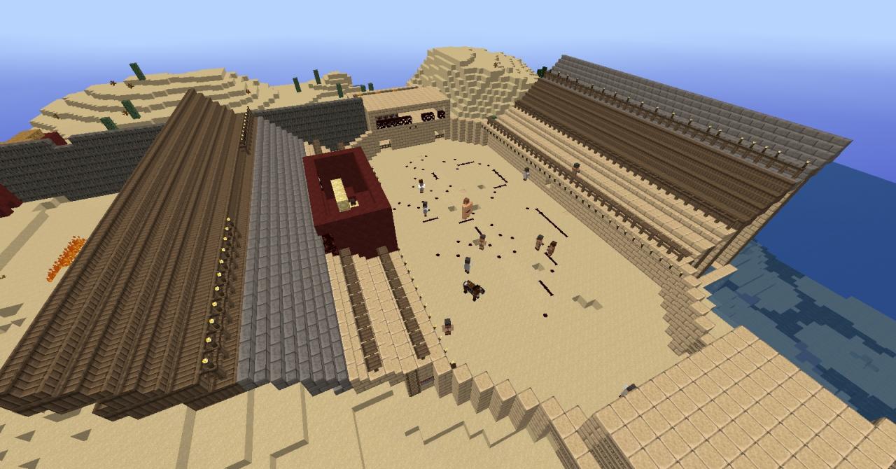 GLADIATOR ARENA (with town) Minecraft Map