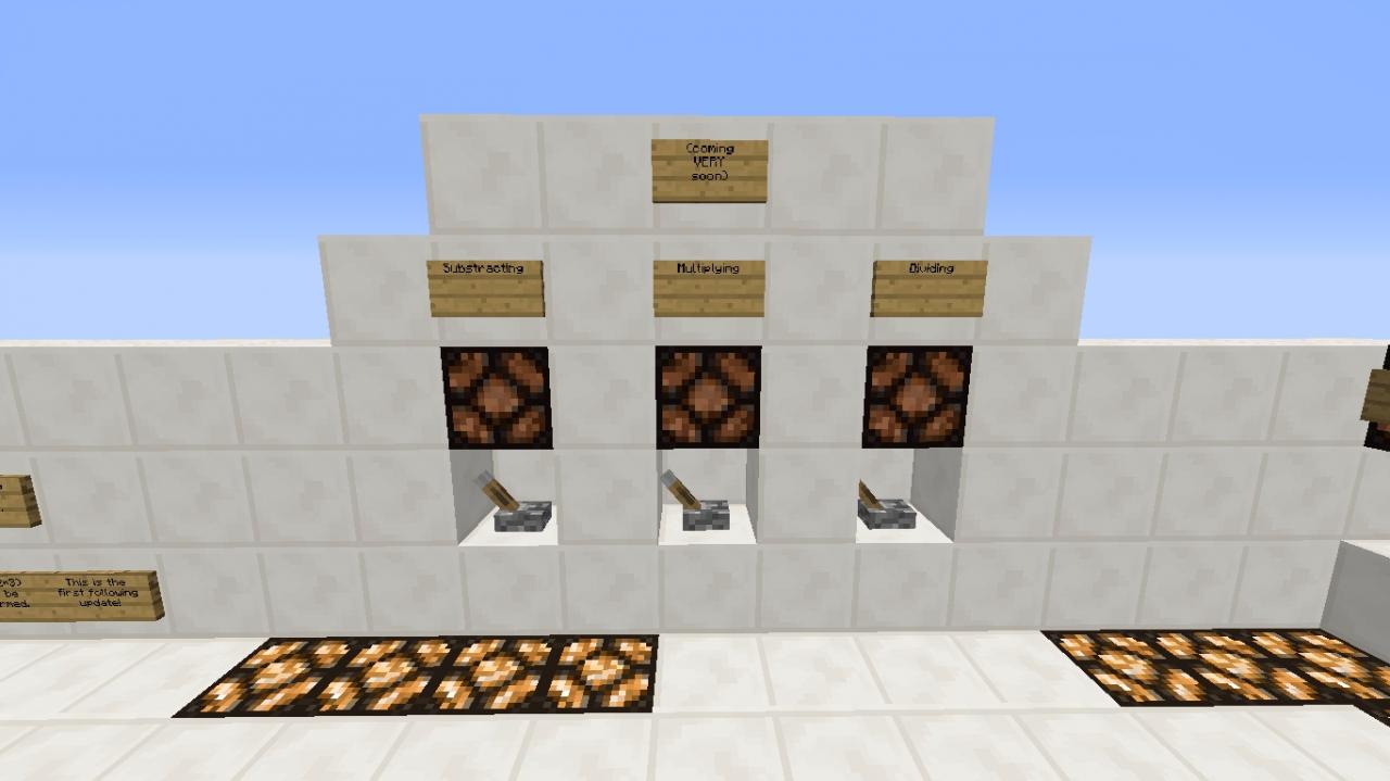 Minecraft Calculator w/ Display! Minecraft Map