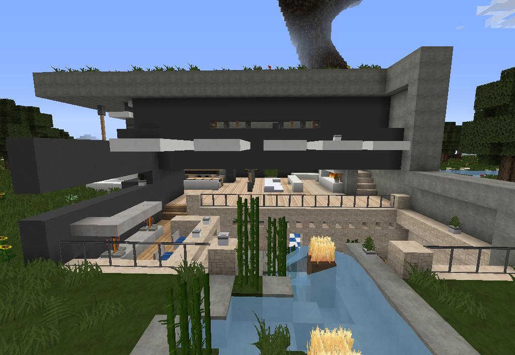 |open| ~xp a modern home Minecraft Map