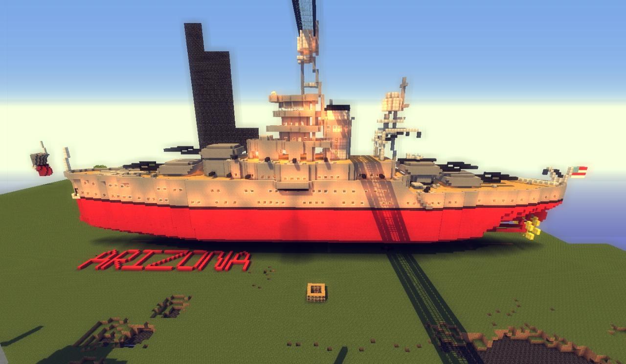 Pennsylvania-Class Battleship (USS Arizona) [Full Interior] Minecraft Map