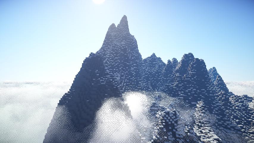 World Painted Mountains Minecraft Map