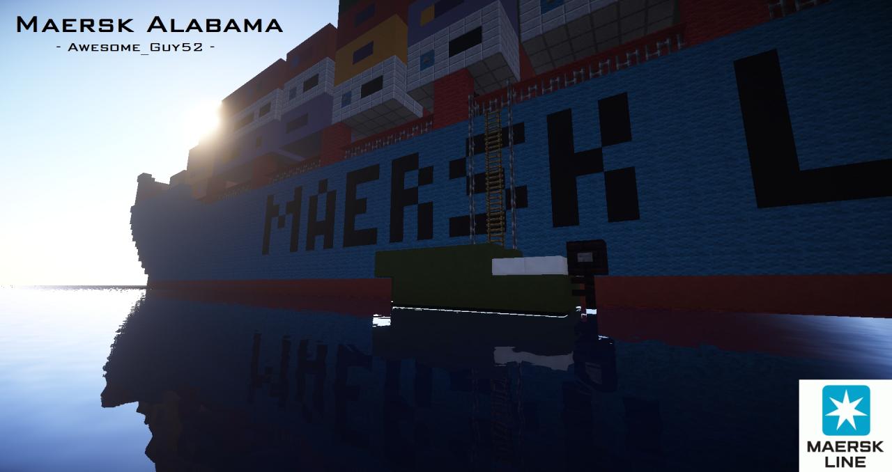Maersk Alabama Cargo Ship 1:1 [Captain Philips] Minecraft Map