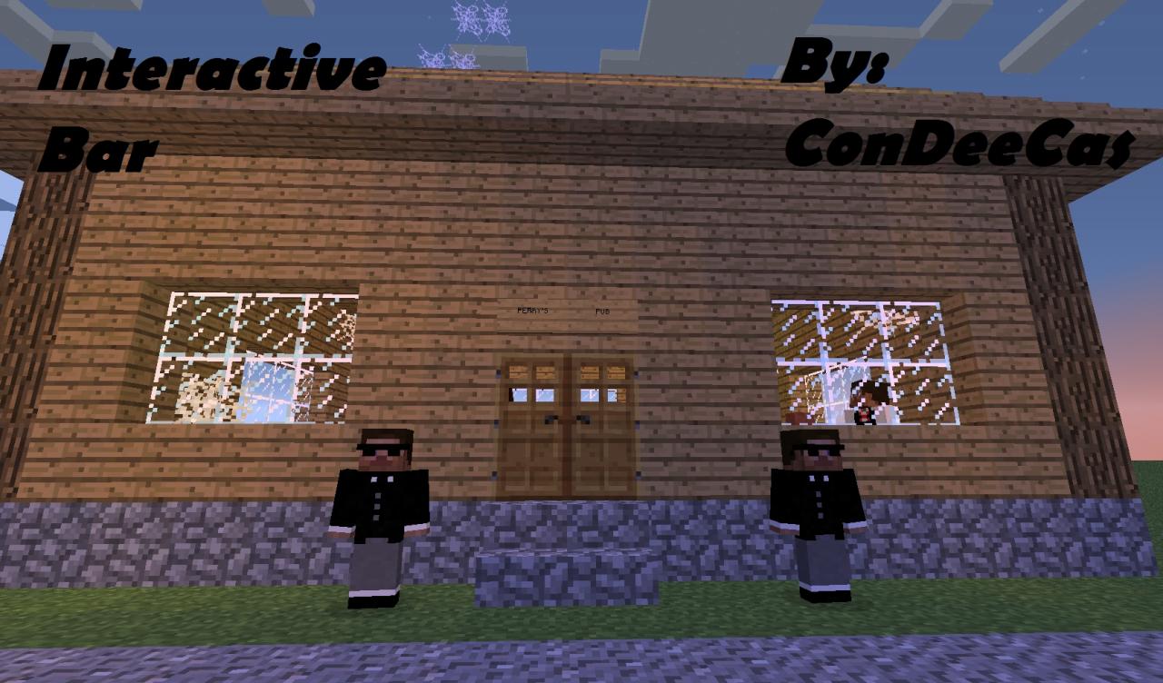 Custom NPC's: Interactive Bar Minecraft Map