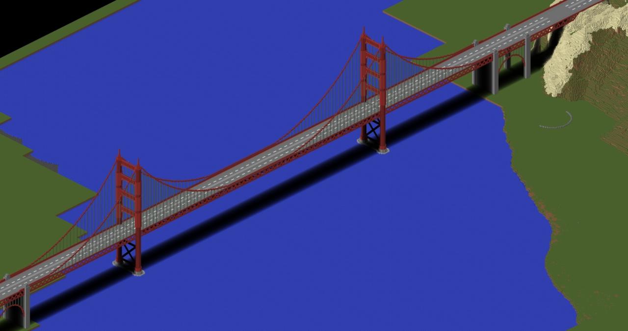 Golden Gate Bridge !! Minecraft Map