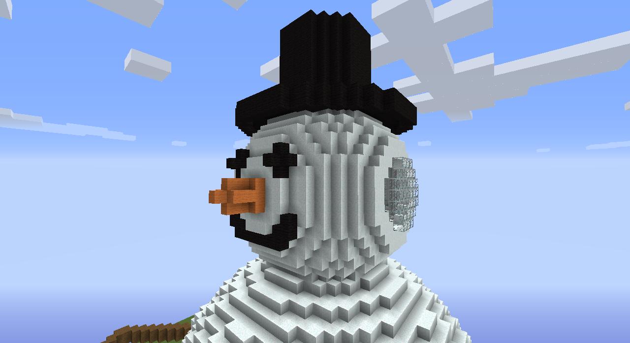Snowman Spleef Arena Minecraft Map