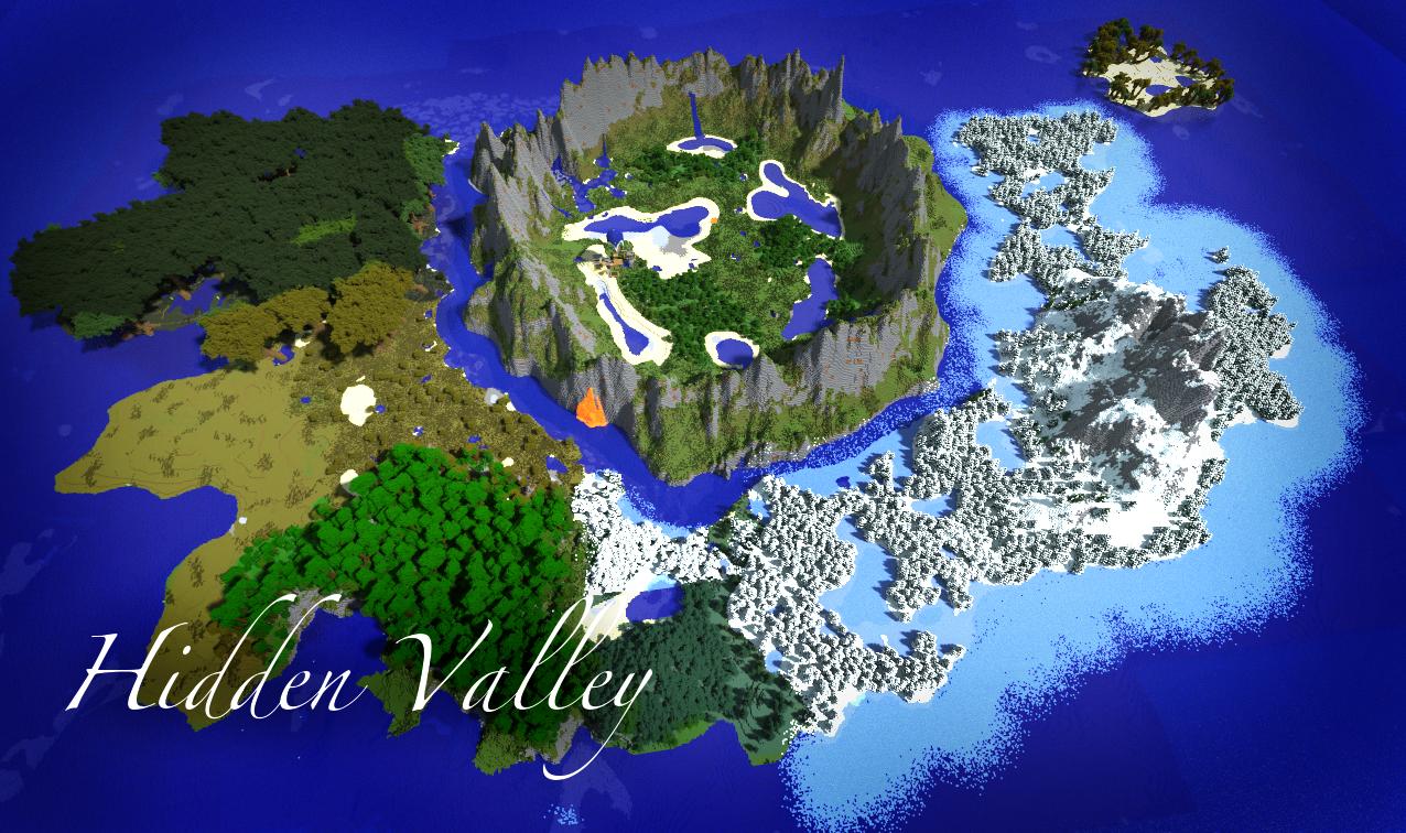 Hidden Valley Survival RPG [Quests, Custom Items, Custom Landscapes] Minecraft Map